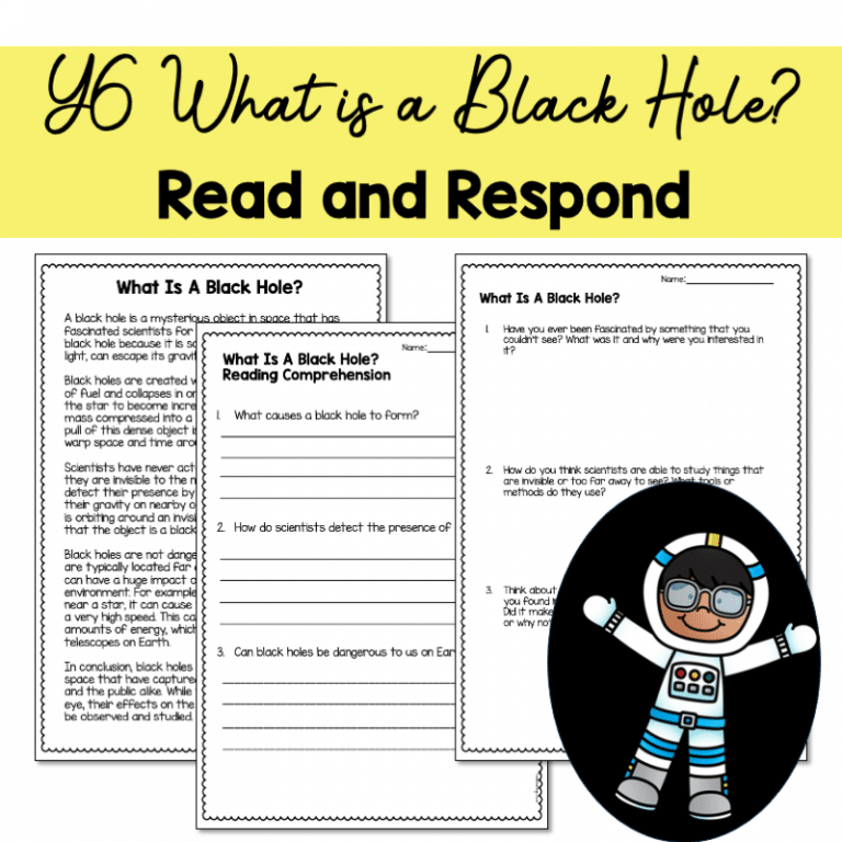 Year 6 Science – What is a Black Hole? | Read and Respond – Teachie ...
