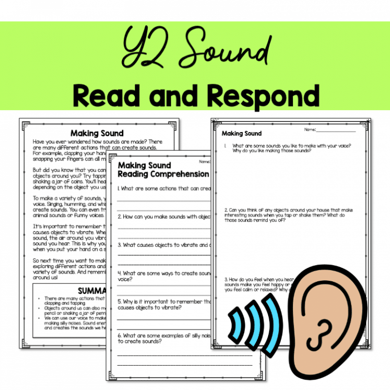 Year 2 Science - Making Sound | Read And Respond — Teachie Tings