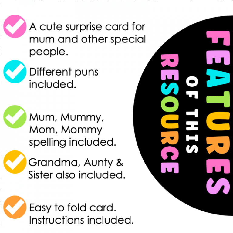 Surprise Cards for Mother’s day – Teachie Tings – Time-Saving Teacher ...