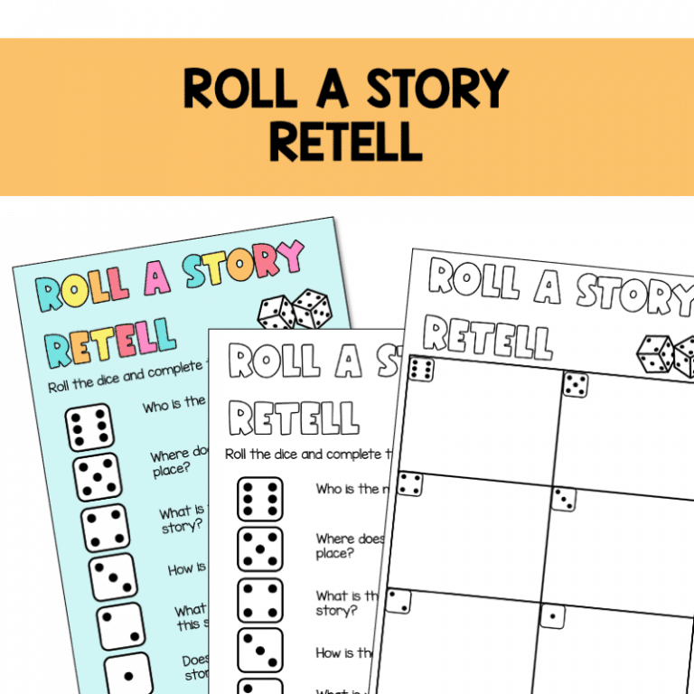 Roll a Story Retell Activity – Teachie Tings – Time-Saving Teacher ...