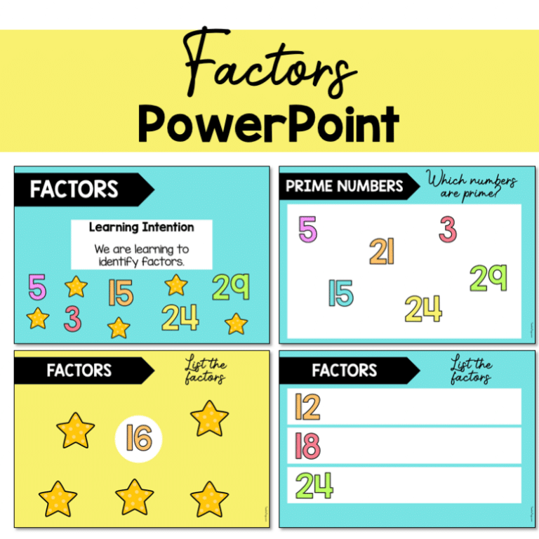 Factors PowerPoint – Teachie Tings