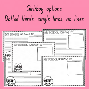 School Holiday Recount Template – Teachie Tings – Time-Saving Teacher ...