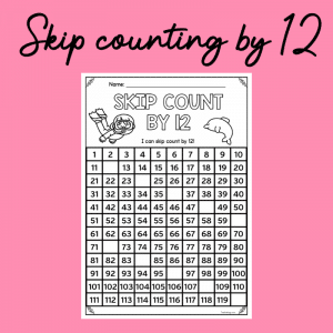 Skip Counting By 12 Worksheet — Teachie Tings
