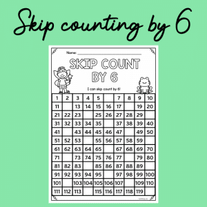Skip Counting By 6 Worksheet — Teachie Tings