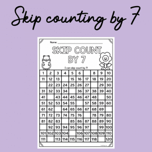 Skip Counting By 7 Worksheet — Teachie Tings