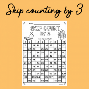 Skip Counting By 3 Worksheet — Teachie Tings