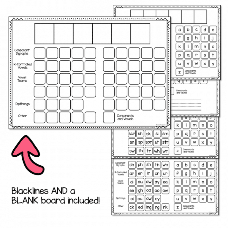 Word Work Mat – UFLI Inspired – Teachie Tings – Time-Saving Teacher ...
