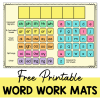 Word Work Mat - UFLI Inspired — Teachie Tings