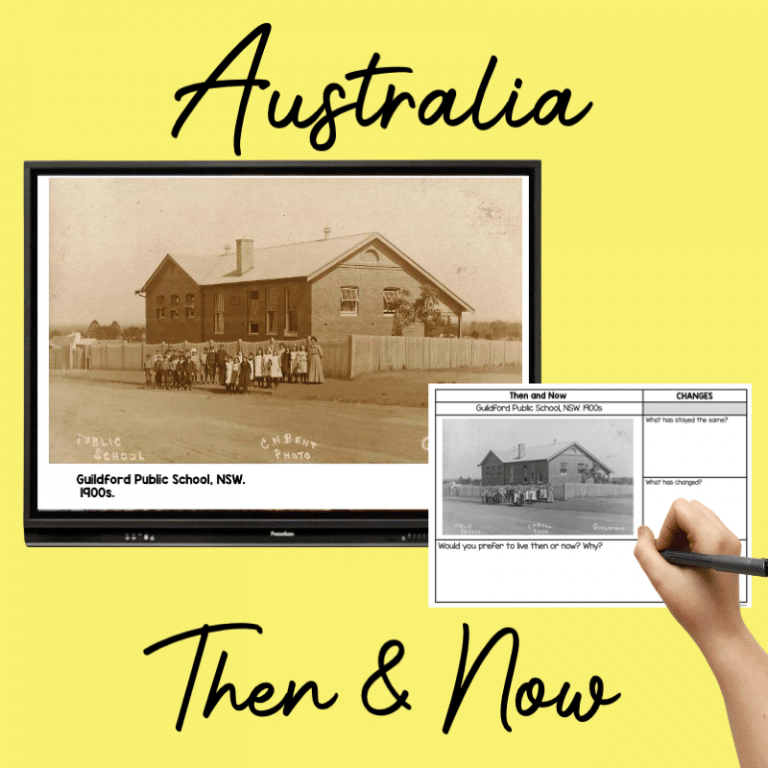 Australia Then and Now PowerPoint Slides and Worksheets – Teachie Tings ...