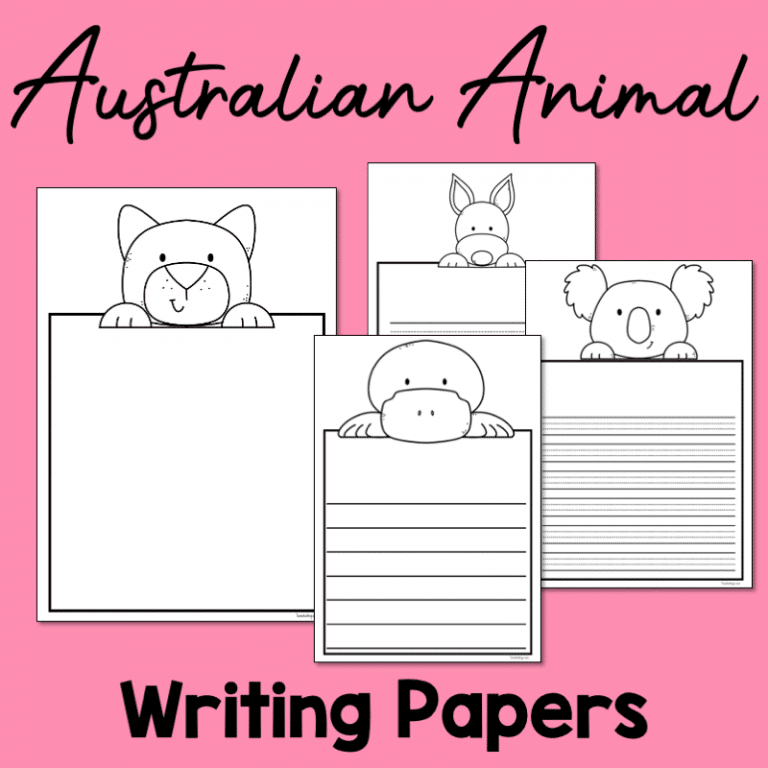 Australian Animal Writing Papers – Teachie Tings – Time-Saving Teacher ...