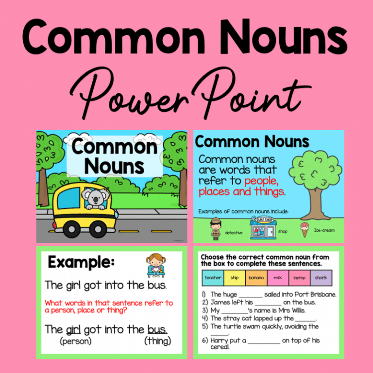 Common Nouns PowerPoint – Teachie Tings