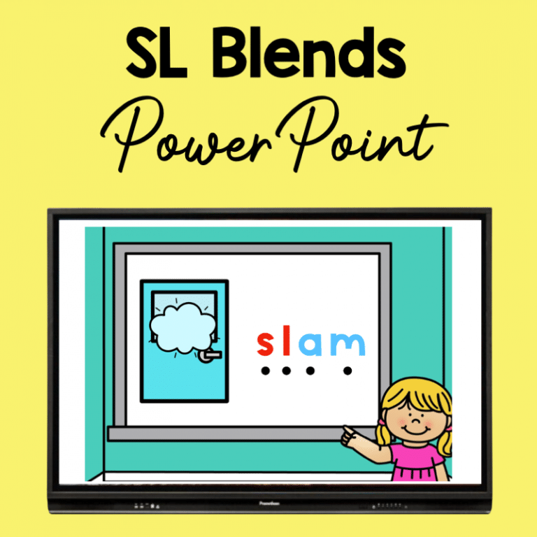 Initial SL Blends Blending Practice PowerPoint | Decodable Words ...