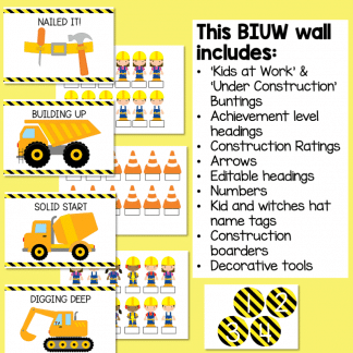 Construction Bump It Up Wall Display – Teachie Tings