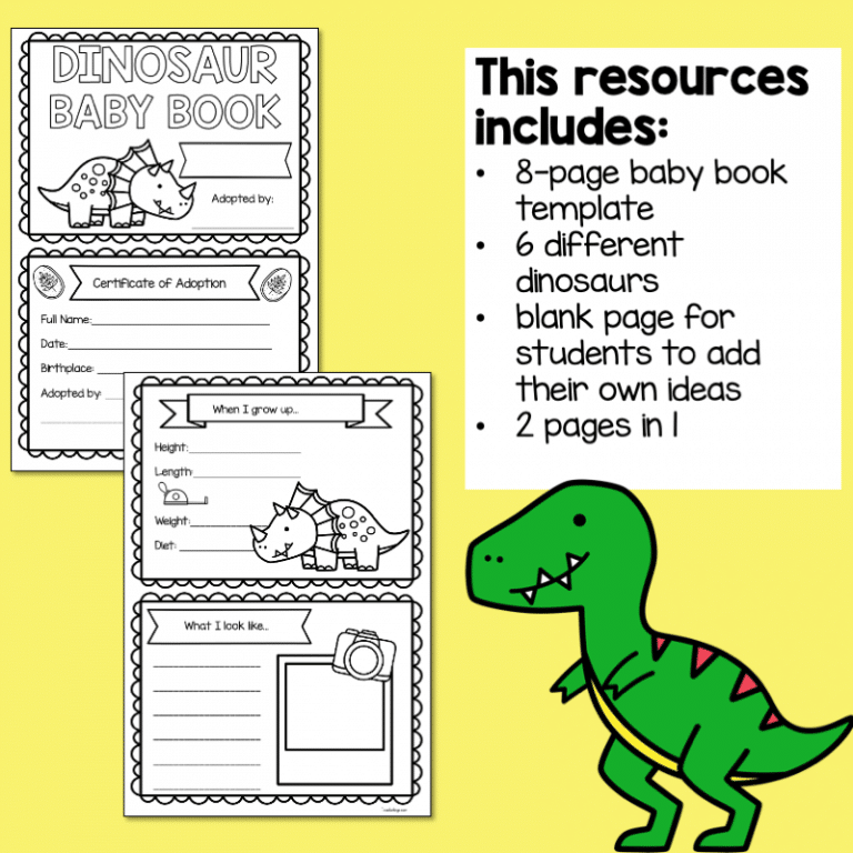 Dinosaur Baby Book – Teachie Tings – Time-Saving Teacher Resources