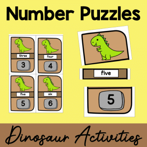 Dinosaur Number Puzzles – Teachie Tings – Time-Saving Teacher Resources