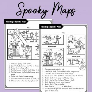 Halloween Spooky Maps Freebie – Teachie Tings – Time-Saving Teacher ...