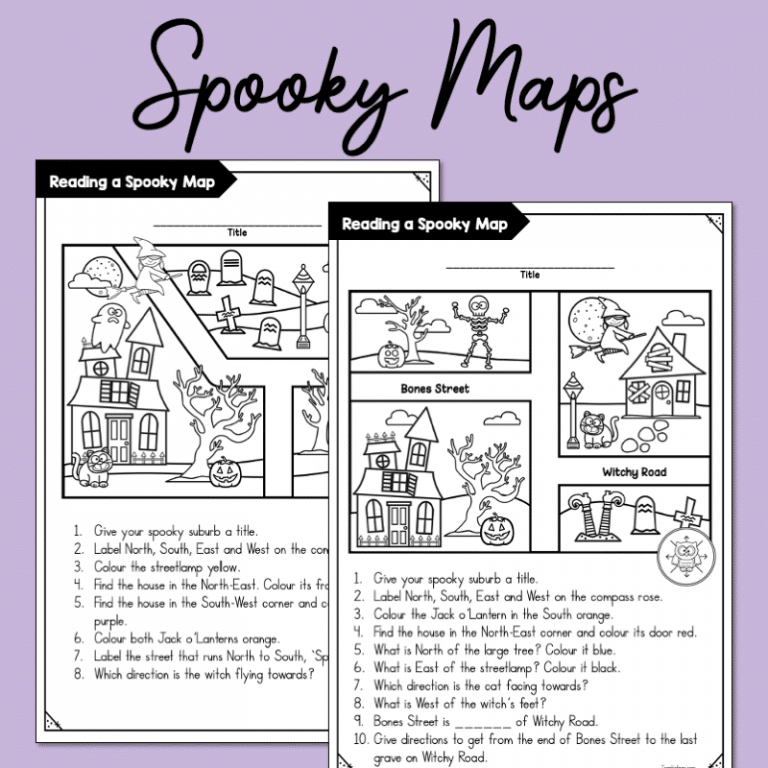 Halloween Spooky Maps Freebie — Teachie Tings