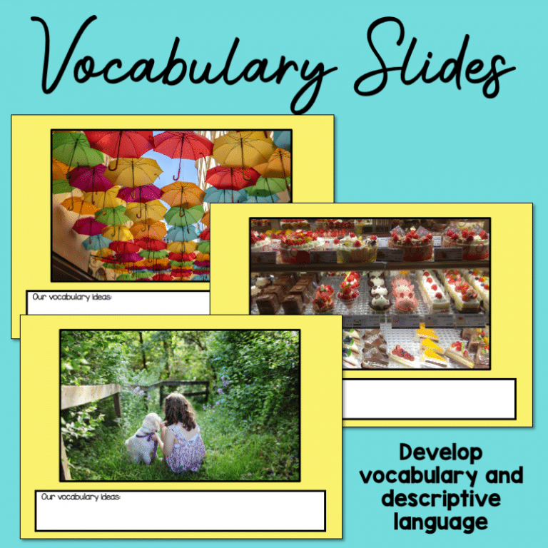 Vocabulary Slideshow and Writing Template – Teachie Tings – Time-Saving ...