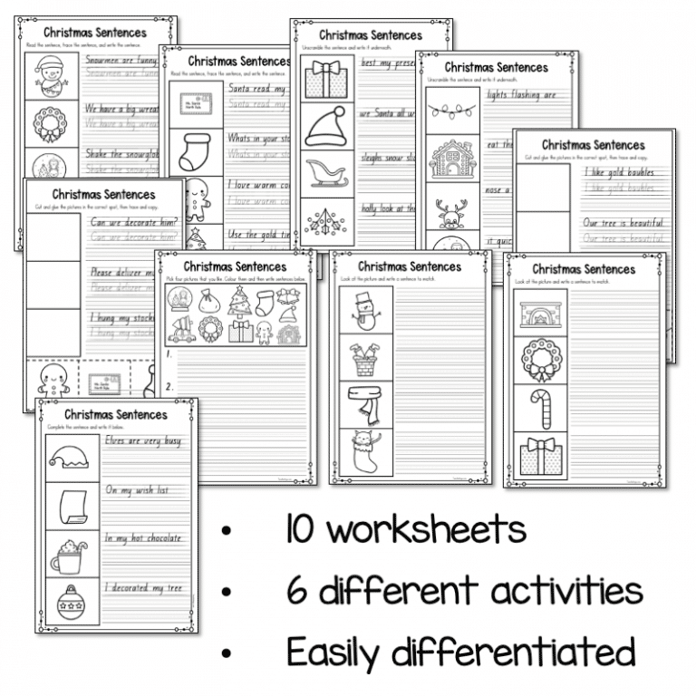 Christmas Sentences and Handwriting – Teachie Tings – Time-Saving ...