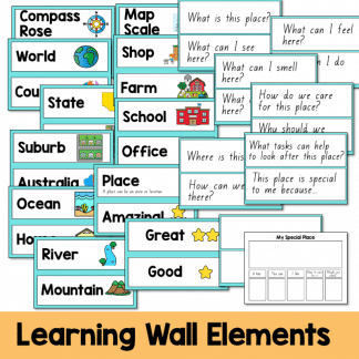 Year 1 HASS My Place in The World Bump It Up Wall and Learning Wall ...