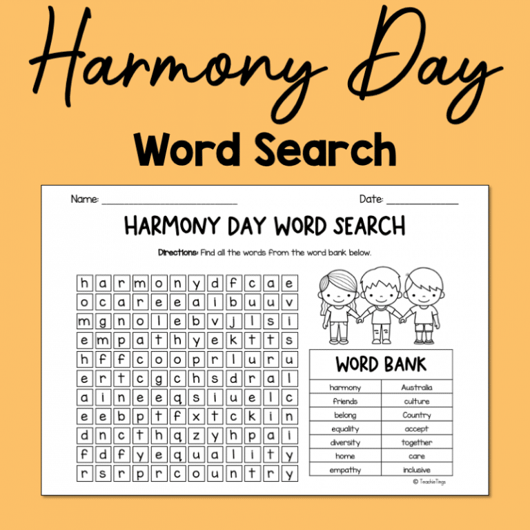 Harmony Day – Teachie Tings – Time-Saving Teacher Resources
