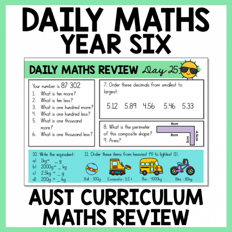 Daily Maths Review Slides – Teachie Tings – Time-Saving Teacher Resources