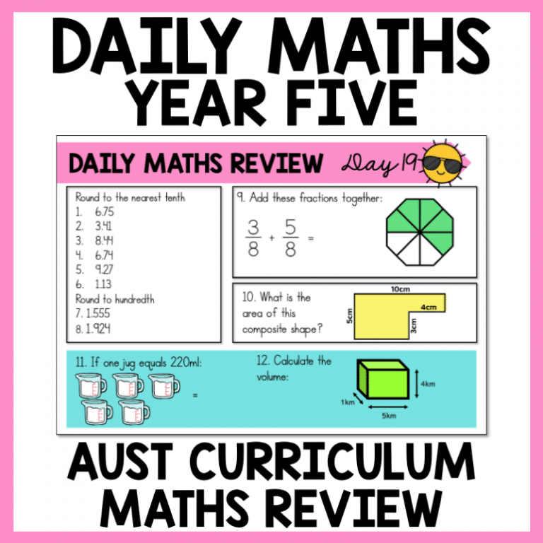Daily Maths Review Slides – Teachie Tings – Time-Saving Teacher Resources
