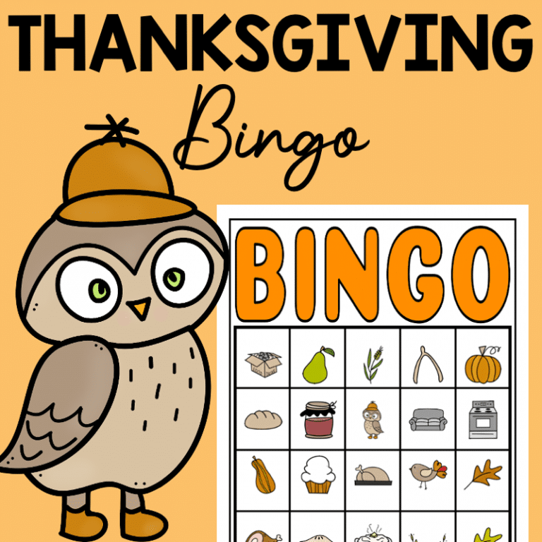 Thanksgiving Bingo – Festive Picture Bingo Game for Classroom Fun ...