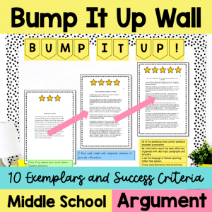 BUMP IT UP WALL | Writing Samples – Teachie Tings – Time-Saving Teacher ...
