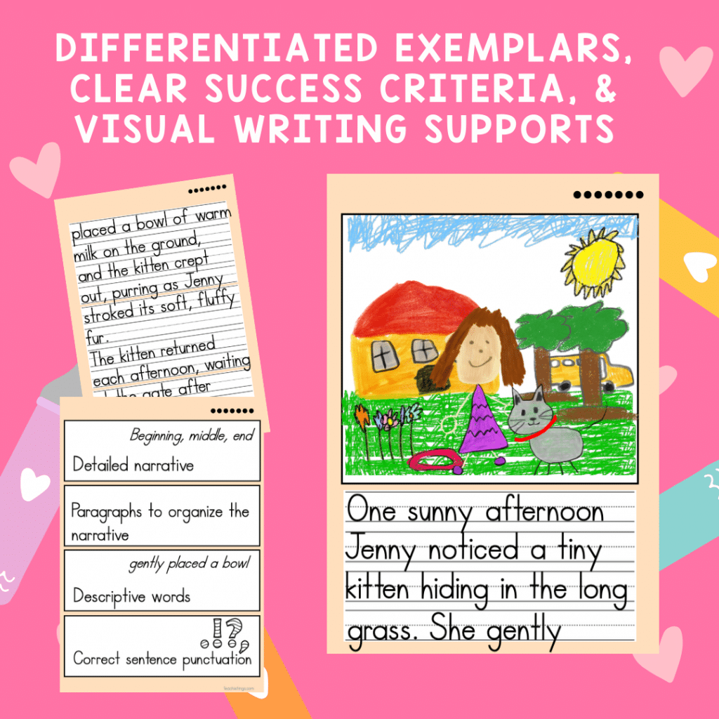 Writing Bump It Up Wall Grades 2-3 | Student Writing Goals Visual ...