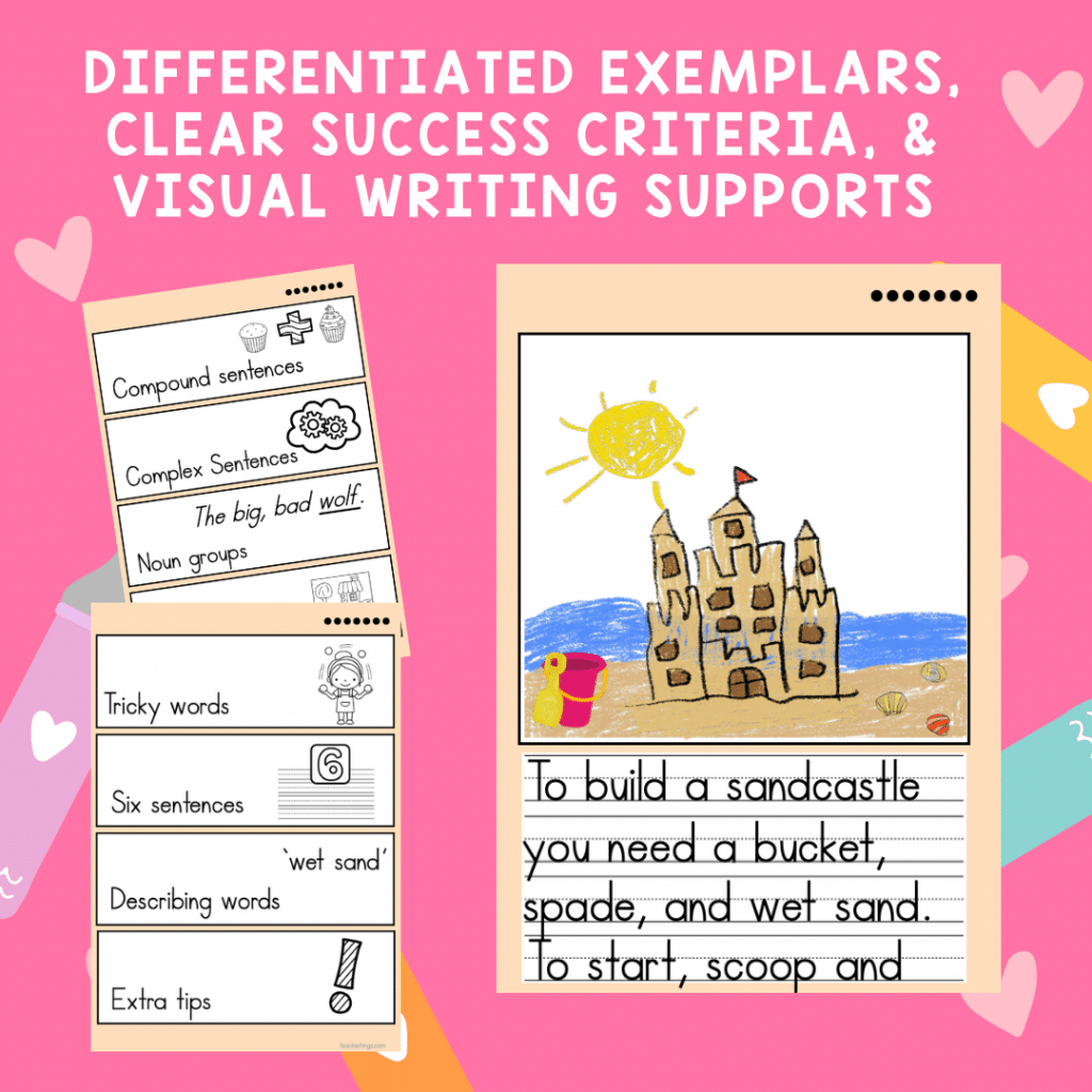 Writing Bump It Up Wall | Student Writing Goals Visual Rubric ...