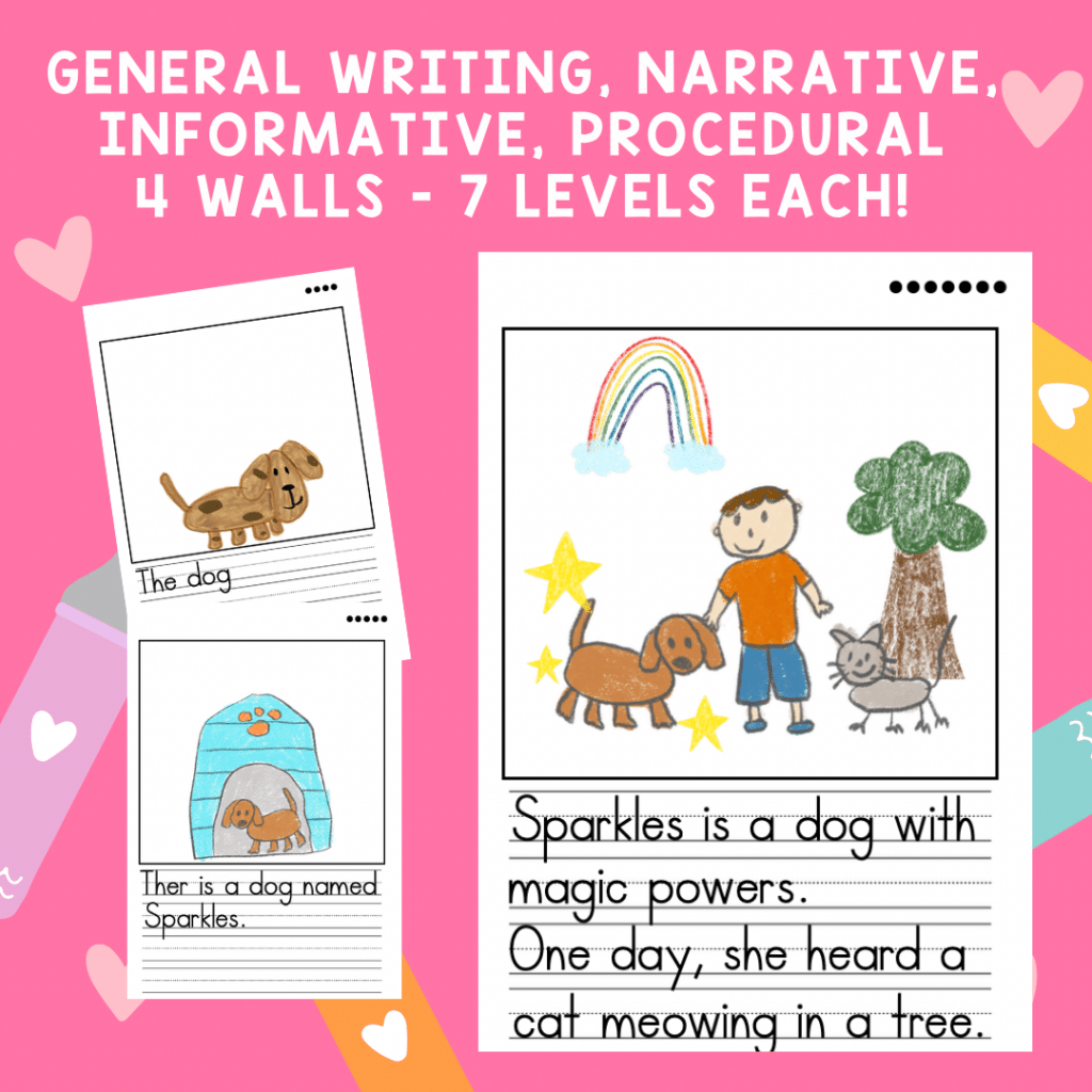 Writing Bump It Up Wall | Student Writing Goals Visual Rubric ...