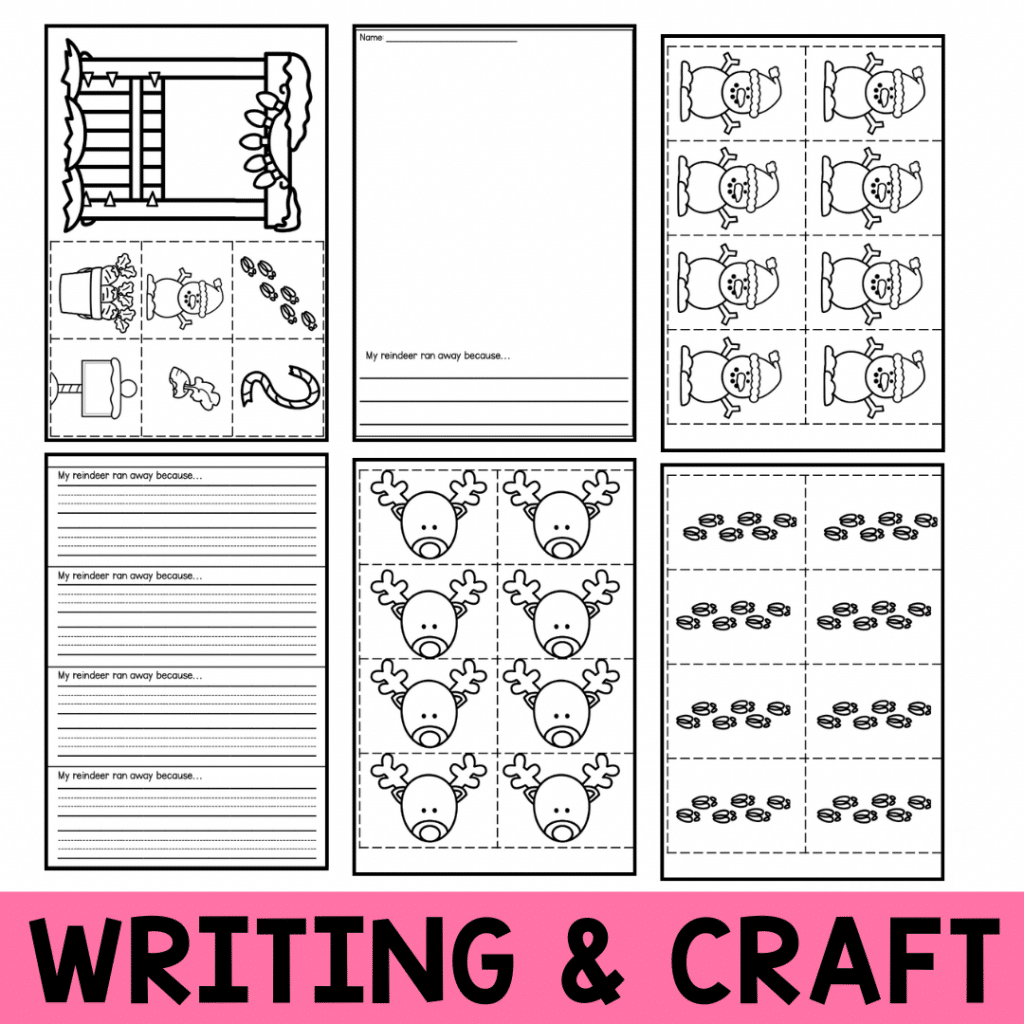 Runaway Reindeer Writing and Craft – Teachie Tings – Time-Saving ...